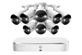 8-Channel 4K Ultra HD Fusion NVR System with 8 Smart Deterrence 4K (8MP) IP Cameras