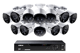 4K Ultra HD 16 Channel Security System with 12 Active Deterrence 4K ...